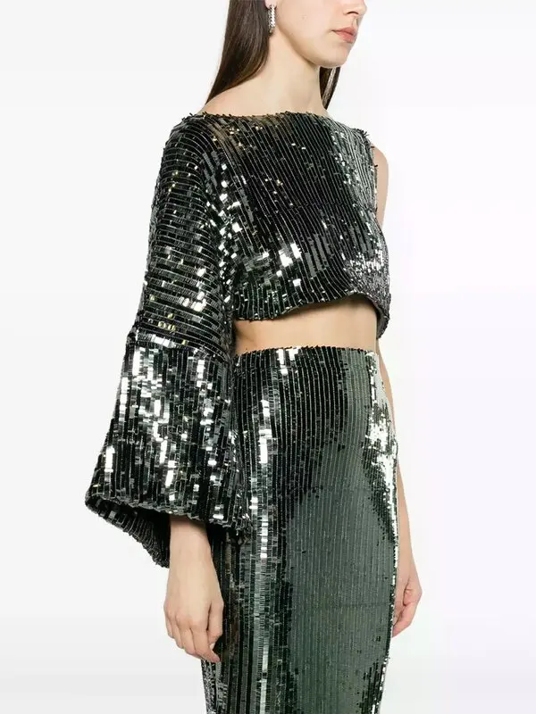 TALLER MARMO Sequinned Asymmetric Top