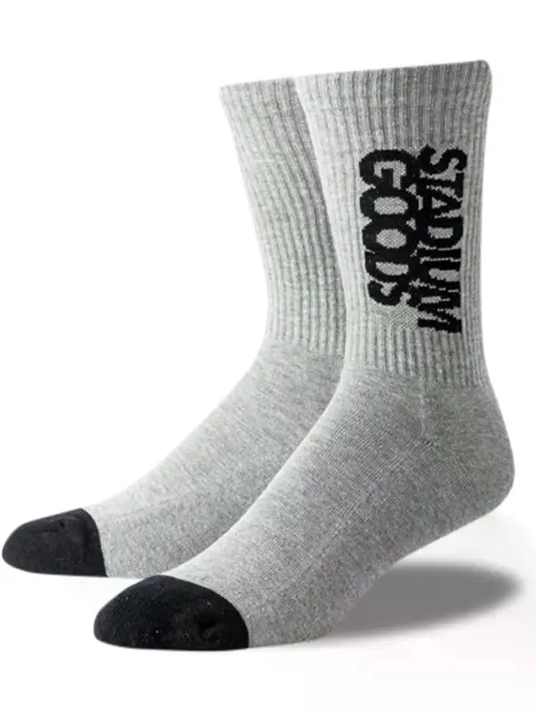 STADIUM GOODS Logo Varsity Crew Socks - Grey