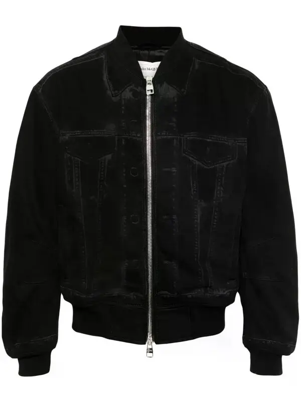 Alexander McQueen Denim Bomber Jacket
