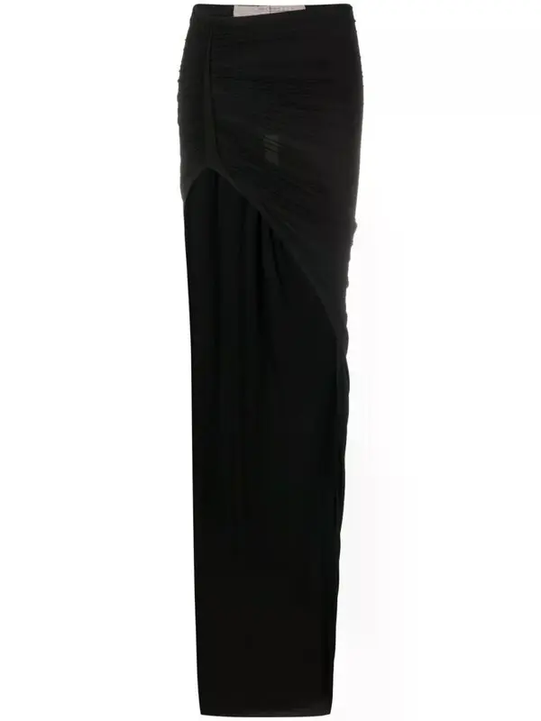 Rick Owens Asymmetric Maxi Skirt