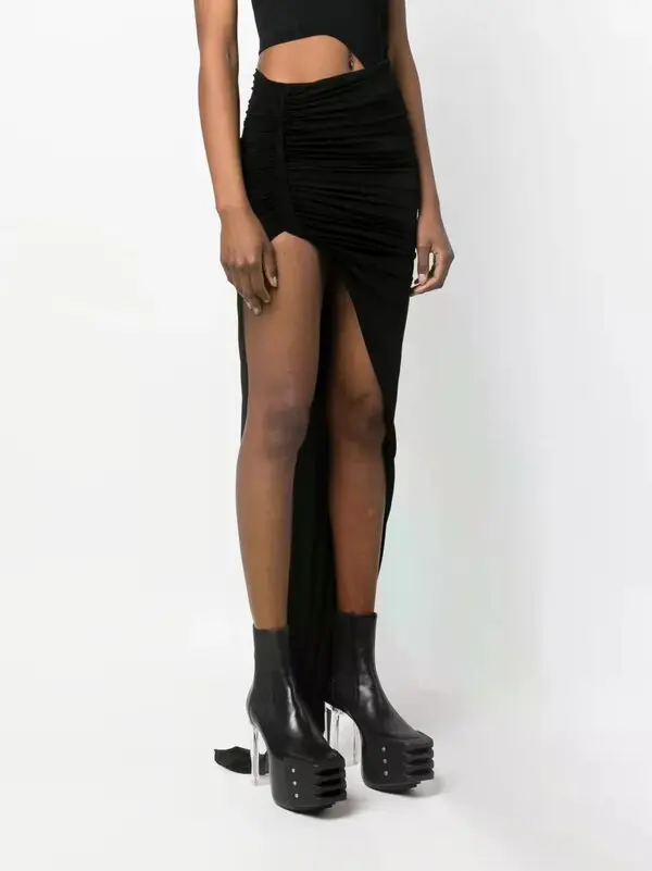 Rick Owens Asymmetric Maxi Skirt