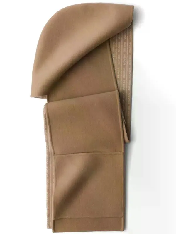 Prada Hooded Wool Scarf - Brown