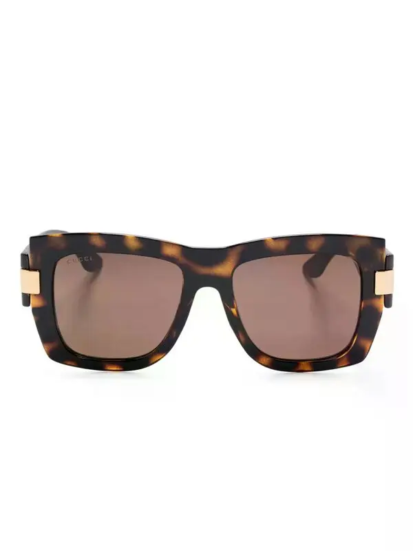 Gucci Square-frame Sunglasses - Brown