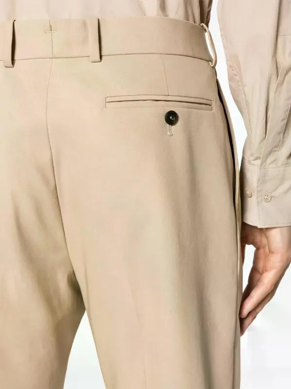 Alexander McQueen Mid-rise Twill-weave Tailored Trousers
