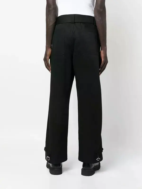 Alexander McQueen Buckled Four-pocket Straight Trousers