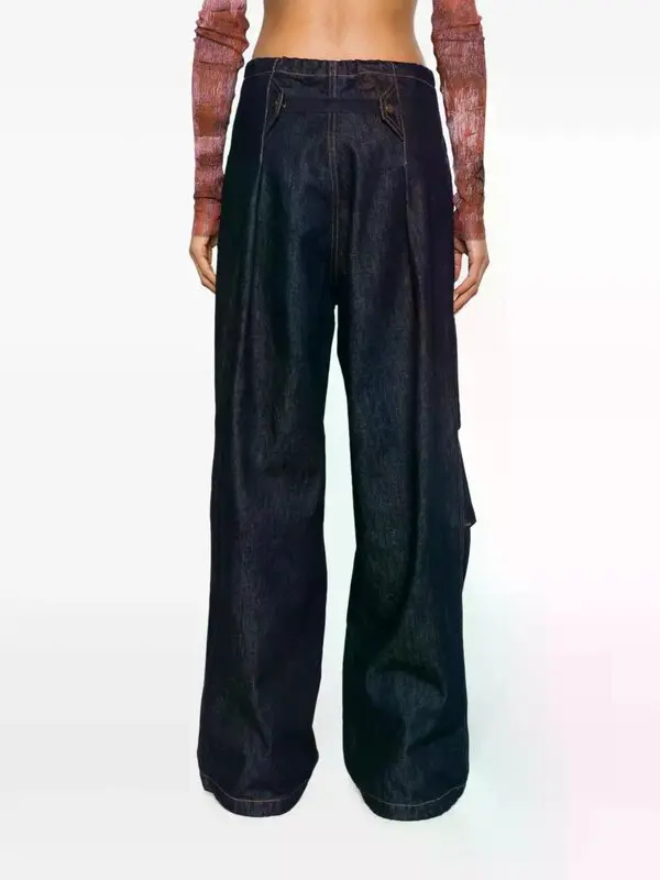 DARKPARK Daisy Contrast-stitching Wide Leg Jeans