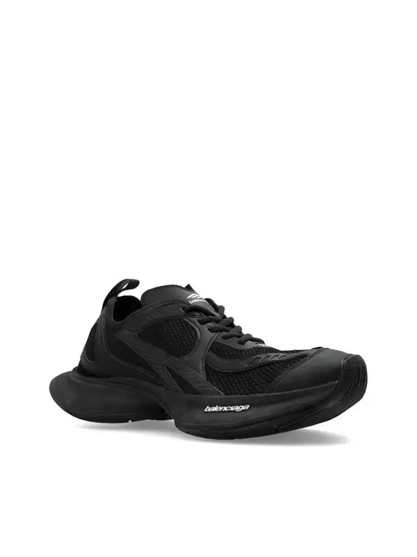 Balenciaga Logo-print Sneakers - Black