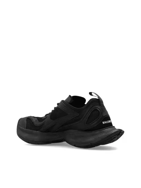 Balenciaga Logo-print Sneakers - Black