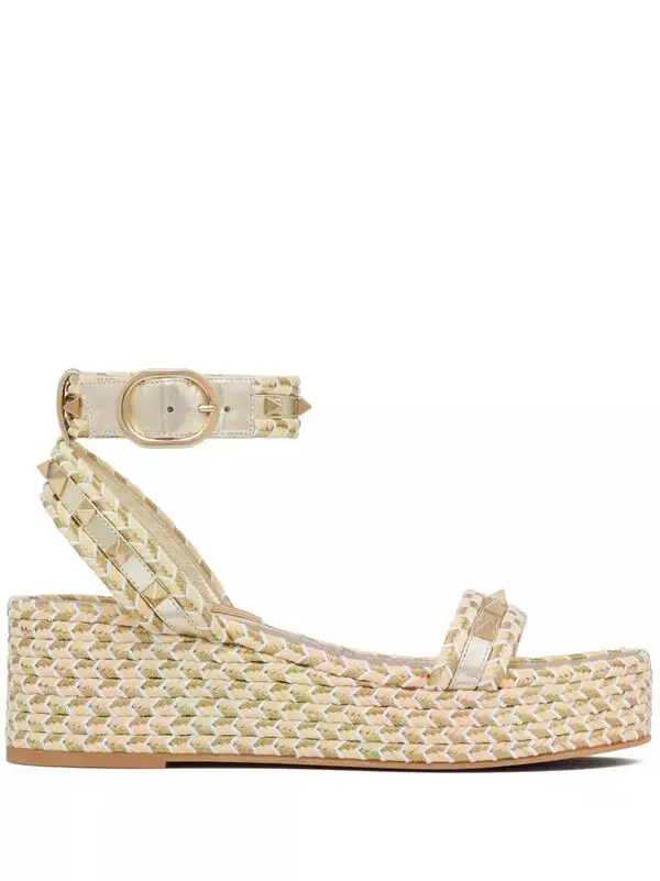 Valentino Garavani Rockstud Flatform Sandals