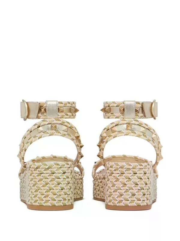 Valentino Garavani Rockstud Flatform Sandals