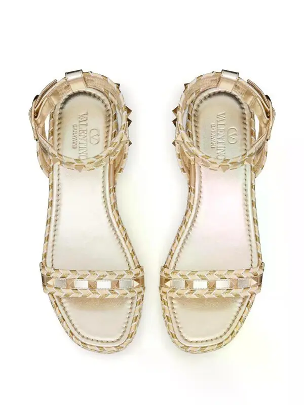 Valentino Garavani Rockstud Flatform Sandals
