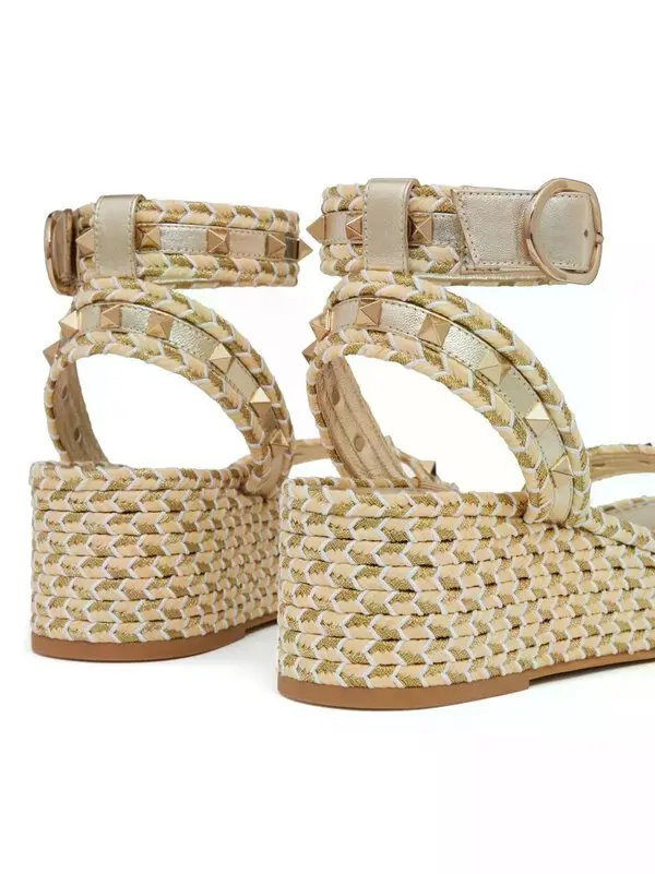 Valentino Garavani Rockstud Flatform Sandals