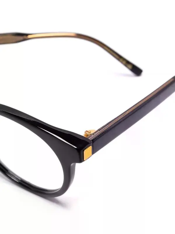 Dunhill Pantos-frame Glasses - Black