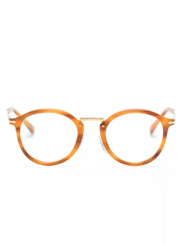 Persol Phantos Tortoiseshell-effect Glasses - Brown