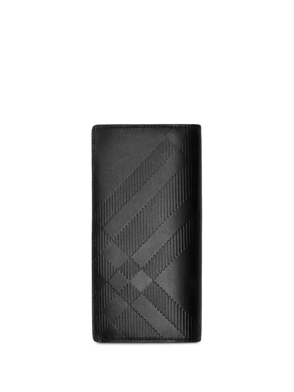 Burberry Embossed Check Continental Wallet