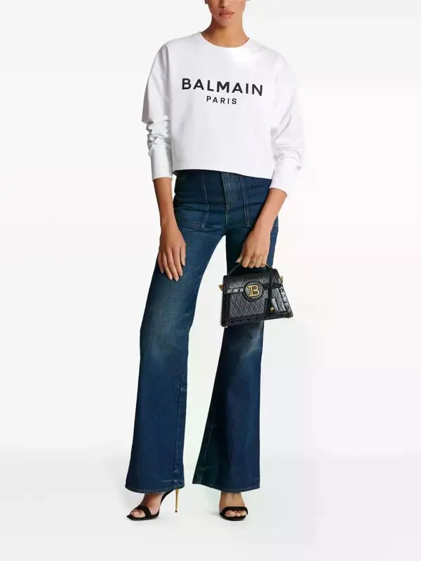 Balmain Logo-print Cotton Sweatshirt