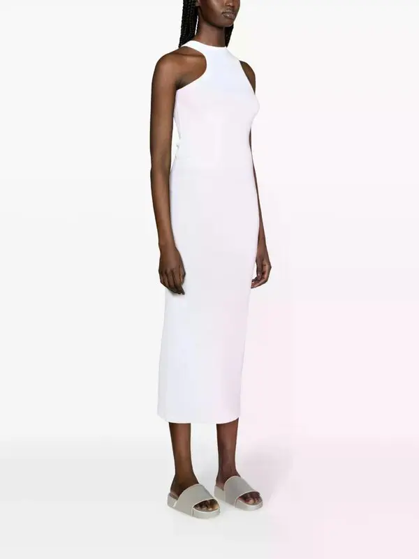Axel Arigato Asymmetric Ribbed Midi Dress