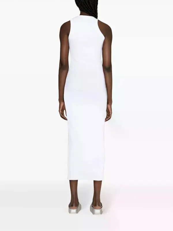 Axel Arigato Asymmetric Ribbed Midi Dress