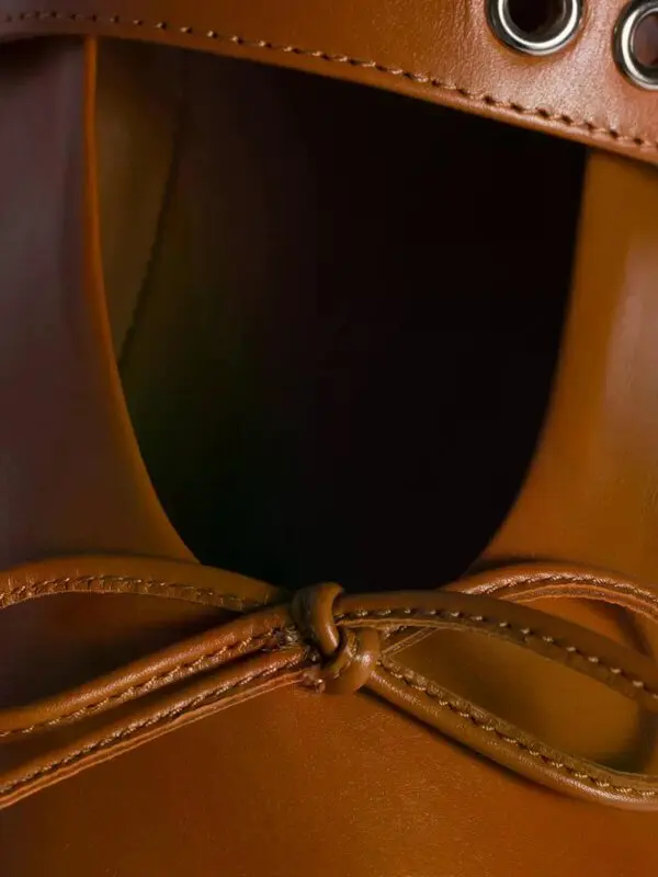 Miu Miu Buckled Leather Ballerina Shoes