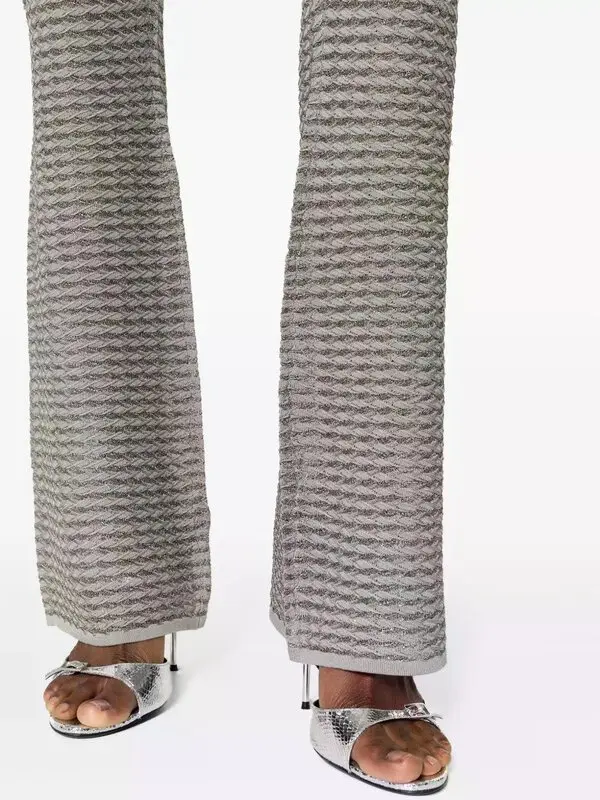 Remain Birger Christensen Metallic Striped Flared Trousers