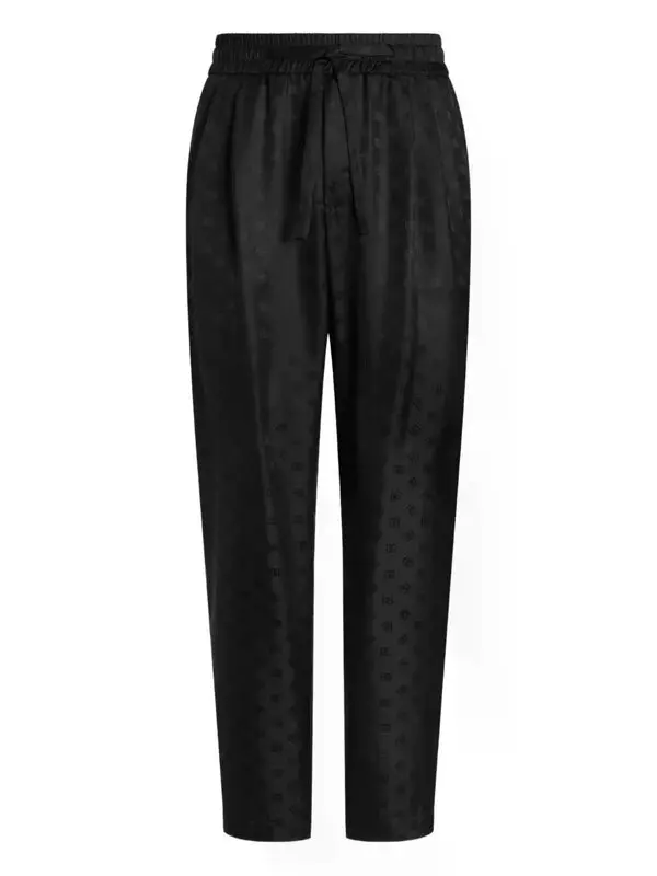 Dolce & Gabbana Pattern-jacquard Trousers - Black