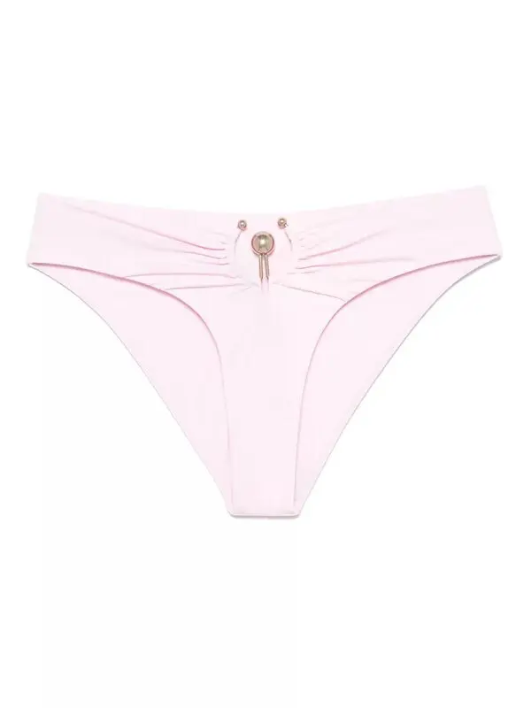 Christopher Esber Ruched Orbit Bikini Bottom - Pink