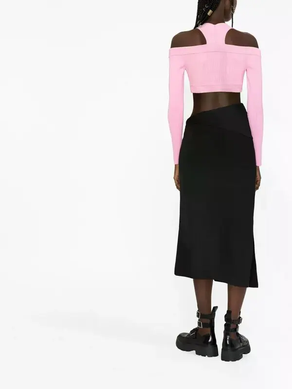 Alexander McQueen Cut-out Knitted Top