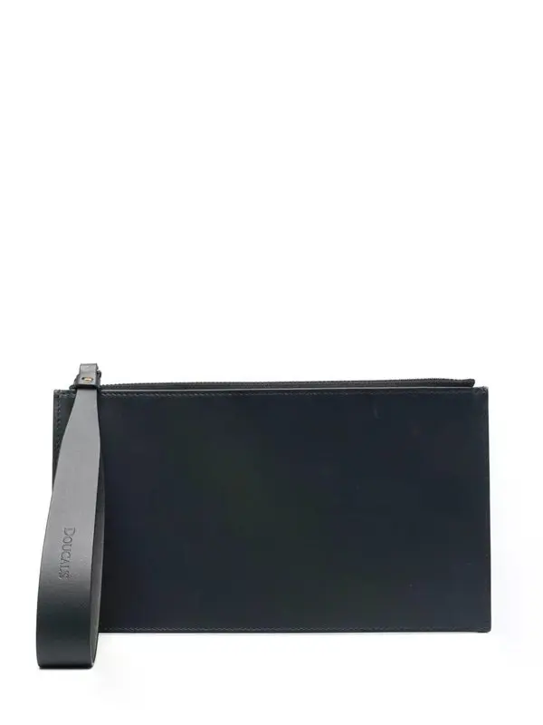 DOUCAL'S Smooth Leather Wallet - Blue