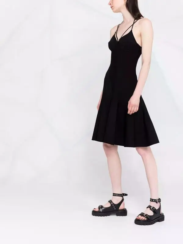 Alexander McQueen Fluted Mini Dress
