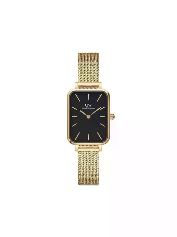 DANIEL WELLINGTON Quadro Pressed Evergold Watch - Black