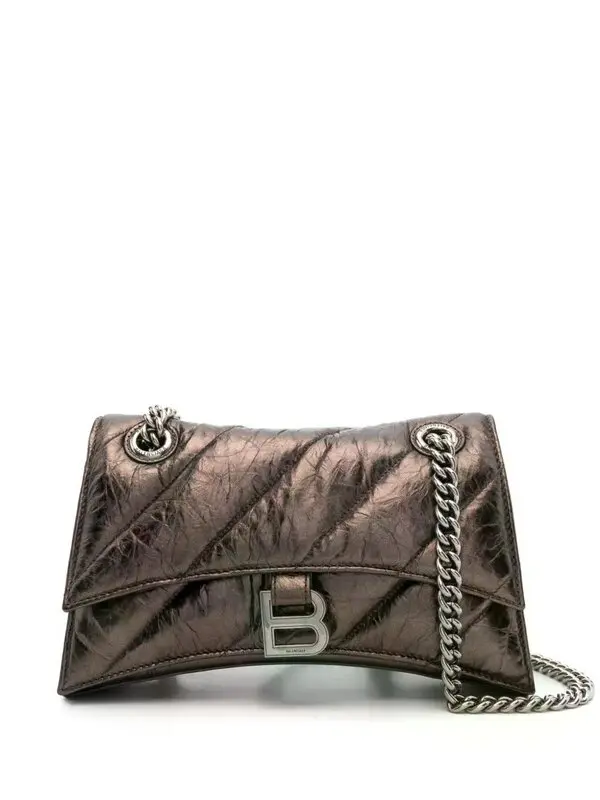 Balenciaga Crush Small Leather Shoulder Bag