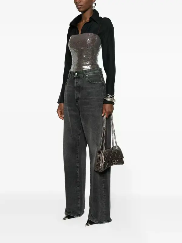 Balenciaga Crush Small Leather Shoulder Bag