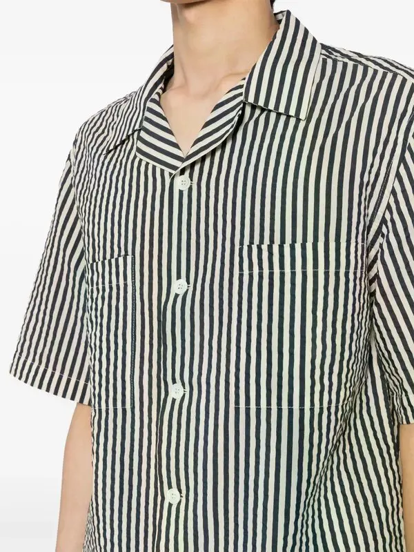 Barena Venezia Striped Seersucker Shirt