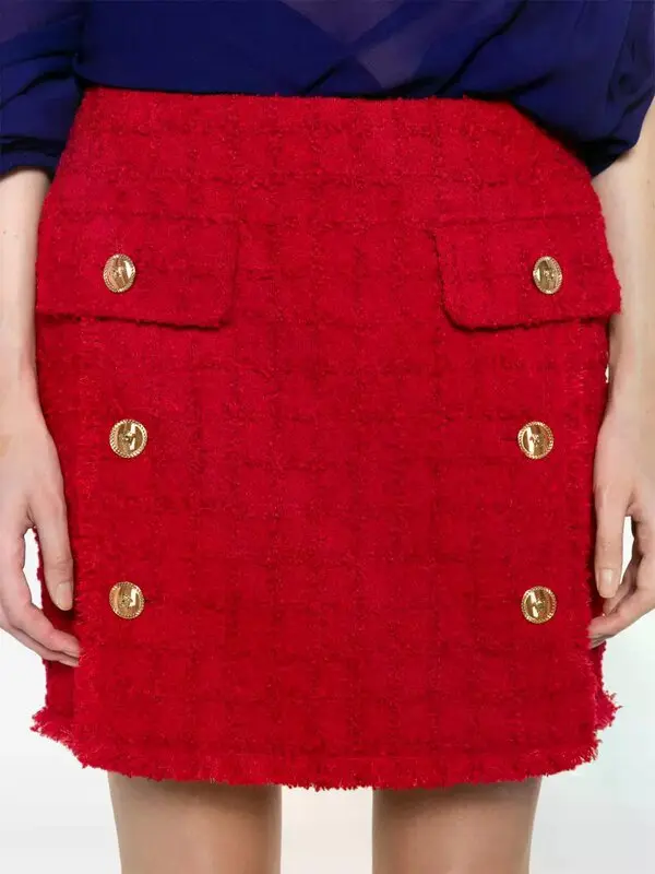 Versace Heritage Tweed Mini Skirt