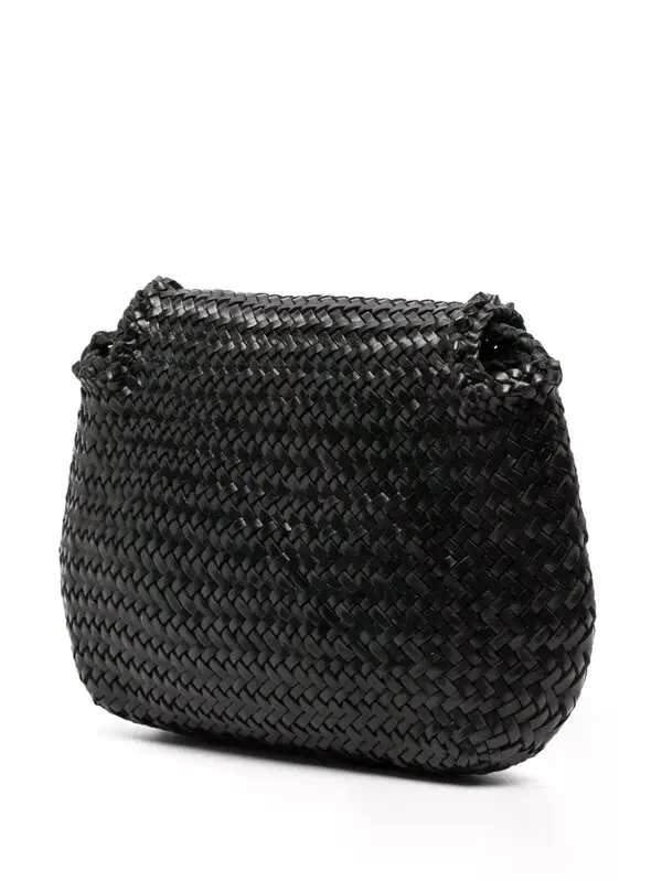 Dragon Diffusion Mini City Woven Crossbody Bag - Black