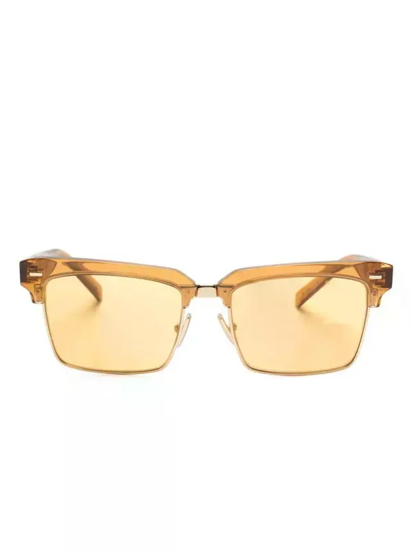 Miu Miu Rectangle-frame Sunglasses - Orange