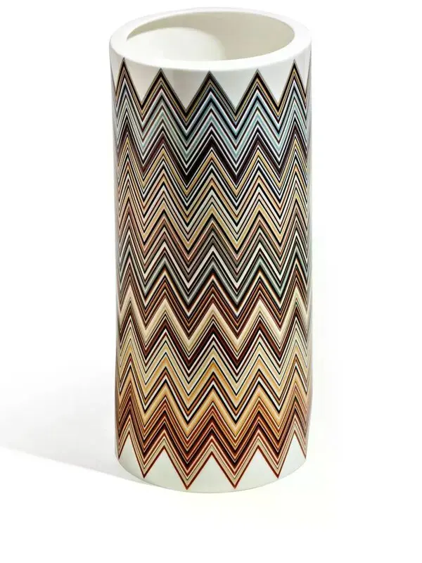 Missoni Zig Zag Jarris High Vase - Neutrals