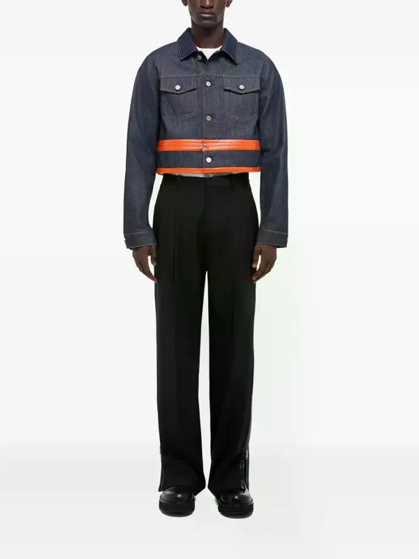 Helmut Lang Zip-detail Denim Trucker Jacket