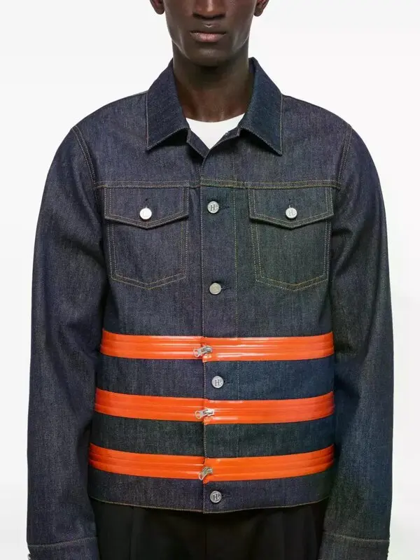Helmut Lang Zip-detail Denim Trucker Jacket
