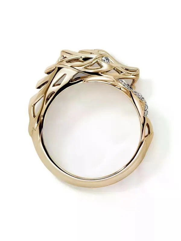 John Hardy 14kt Yellow Naga Ring