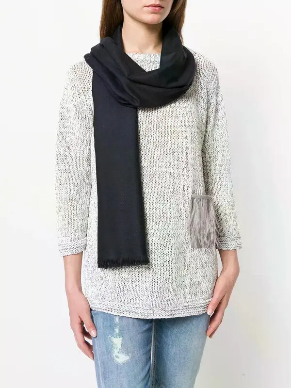 N.peal Pashmina Stole Scarf - Blue