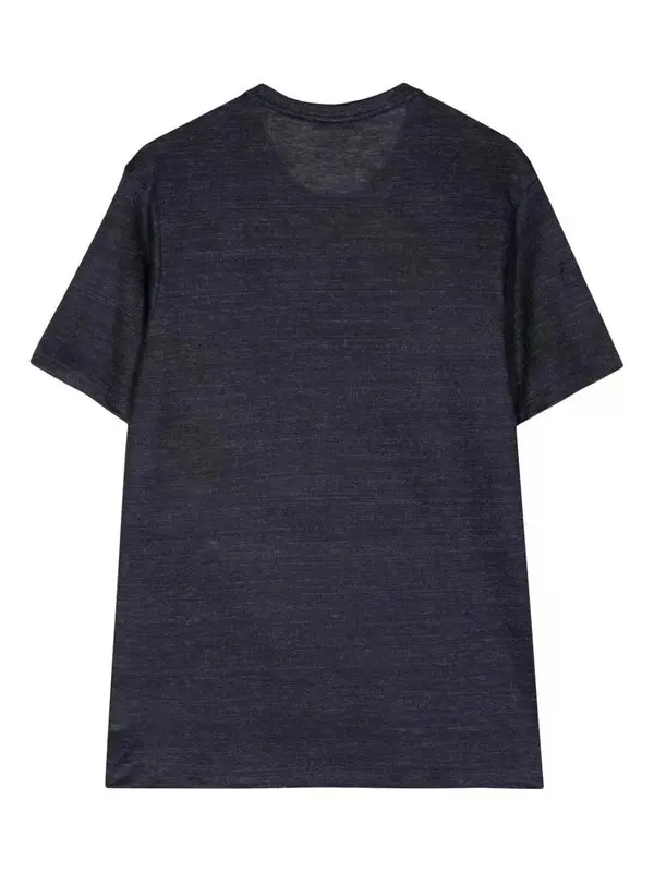 Paul & Shark Crew-neck Linen T-shirt