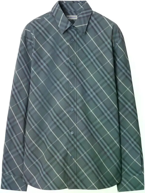 Burberry Checkered Cotton Shirt