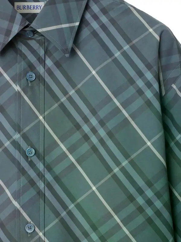 Burberry Checkered Cotton Shirt