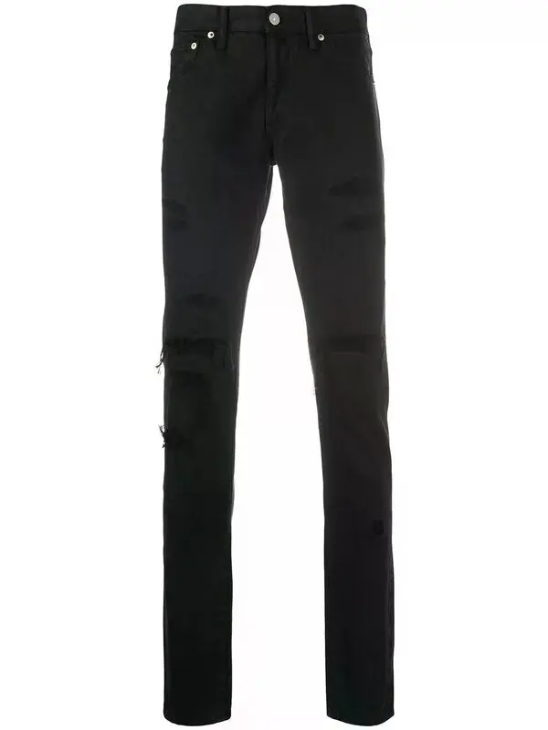 Visvim Distressed Slim-fit Jeans