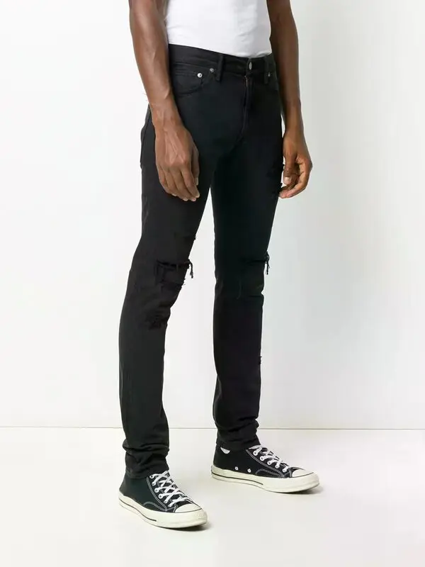 Visvim Distressed Slim-fit Jeans