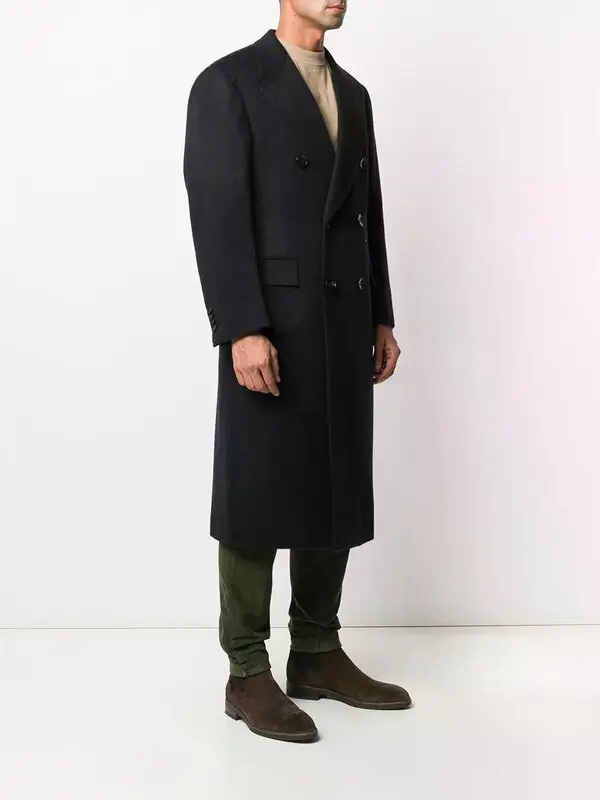 Kiton Double-breasted Cashmere Coat