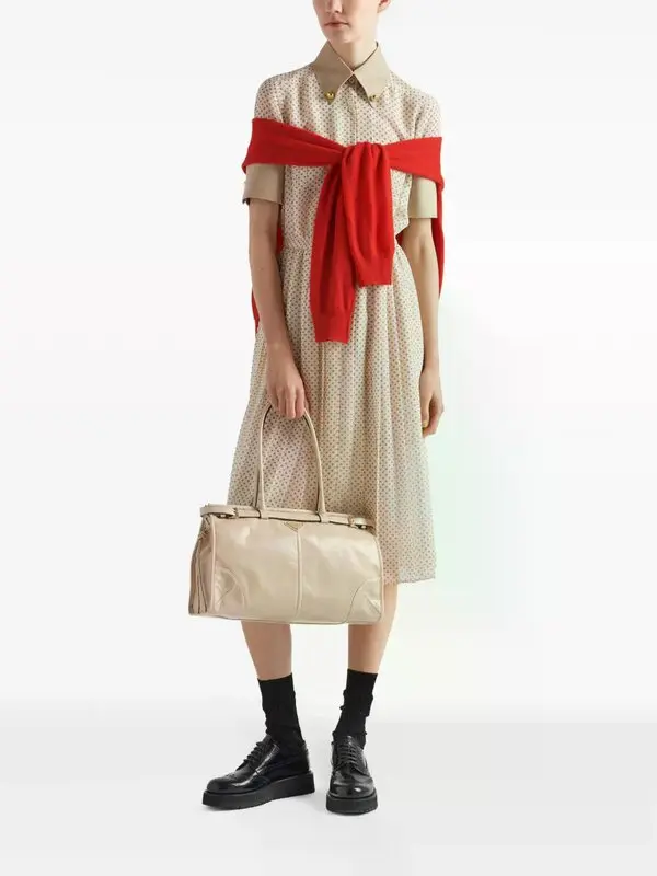 Prada Large Bonnie Tote Bag - Neutrals
