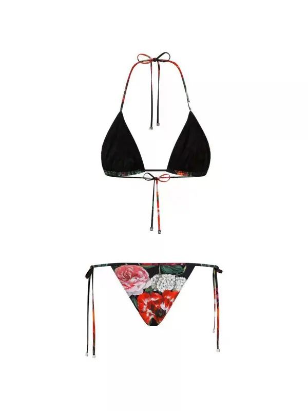 Dolce & Gabbana Floral Print Bikini Set