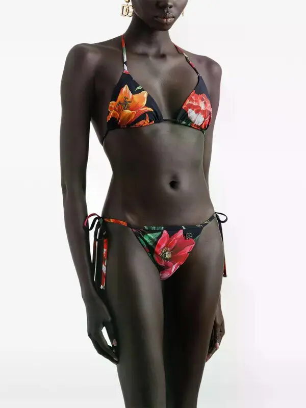 Dolce & Gabbana Floral Print Bikini Set